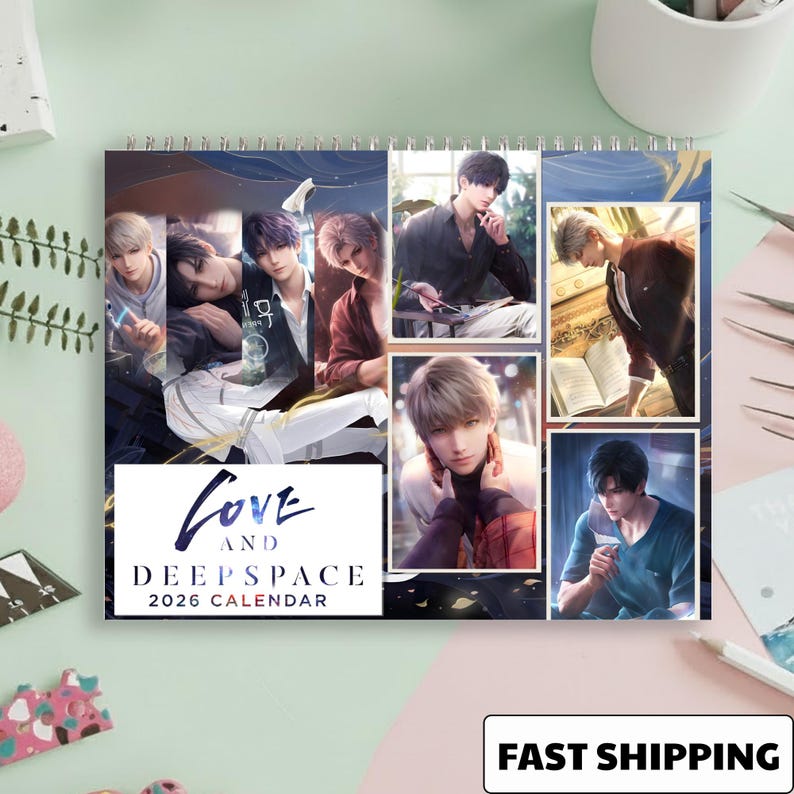 Love and Deepspace 2026 Calendar, Game Calendar, Otome Game Gift ...