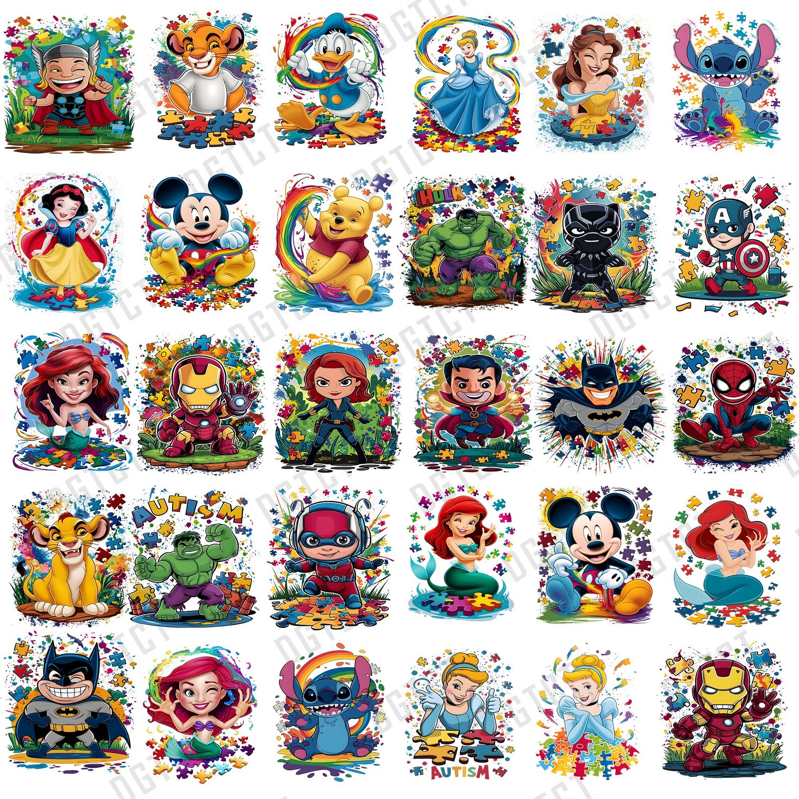 30+ Autism Awareness Cartoon Png Designs, Character Cartoon Autism ...