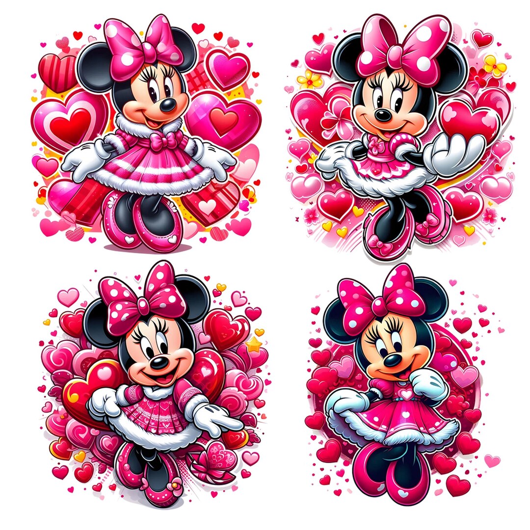Mouse Valentine Png Bundle, Mouse Design Colorful PNG, Splash ...