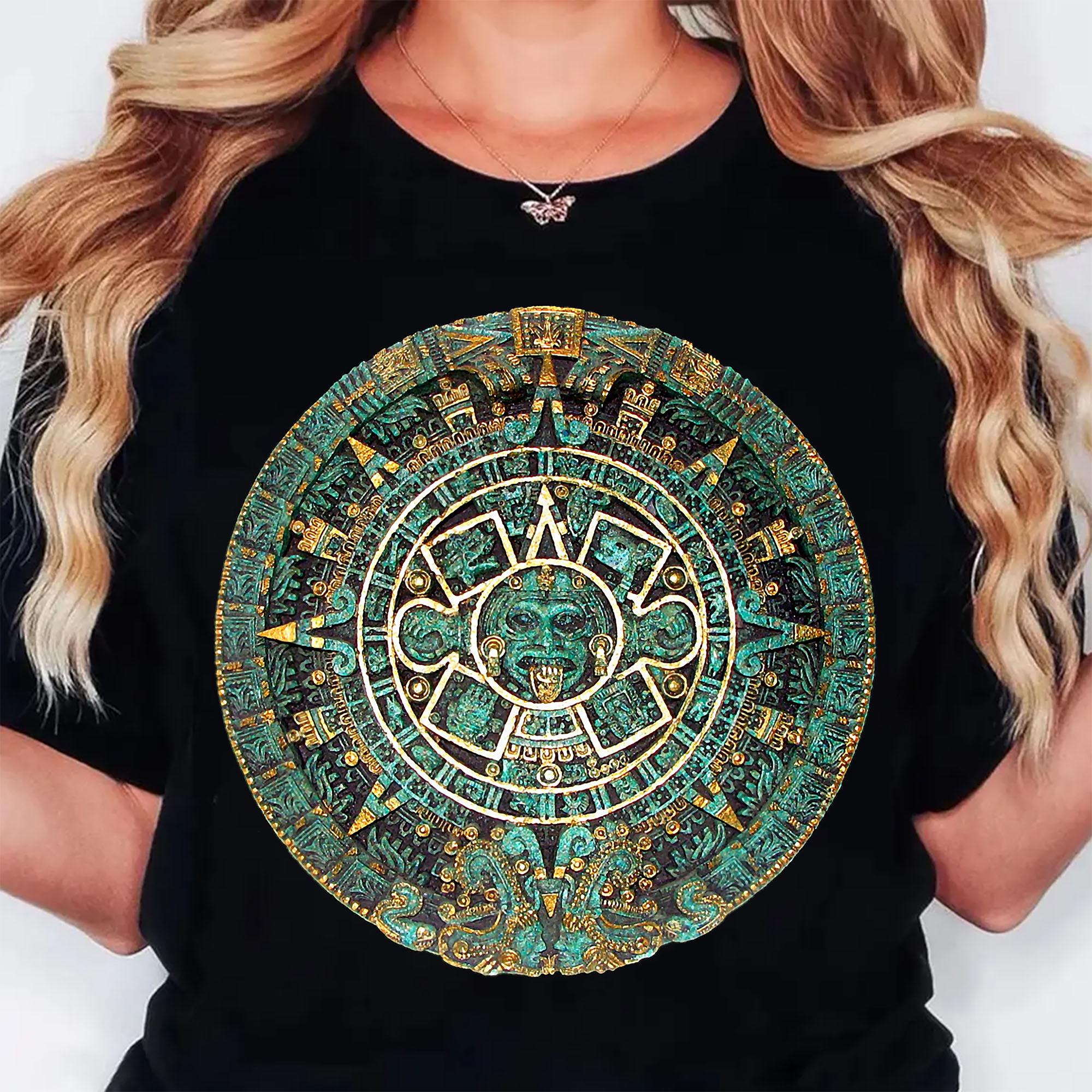 Aztec Mayan Calendar PNG Bundle, Ancient Mexico Warrior Sublimation ...