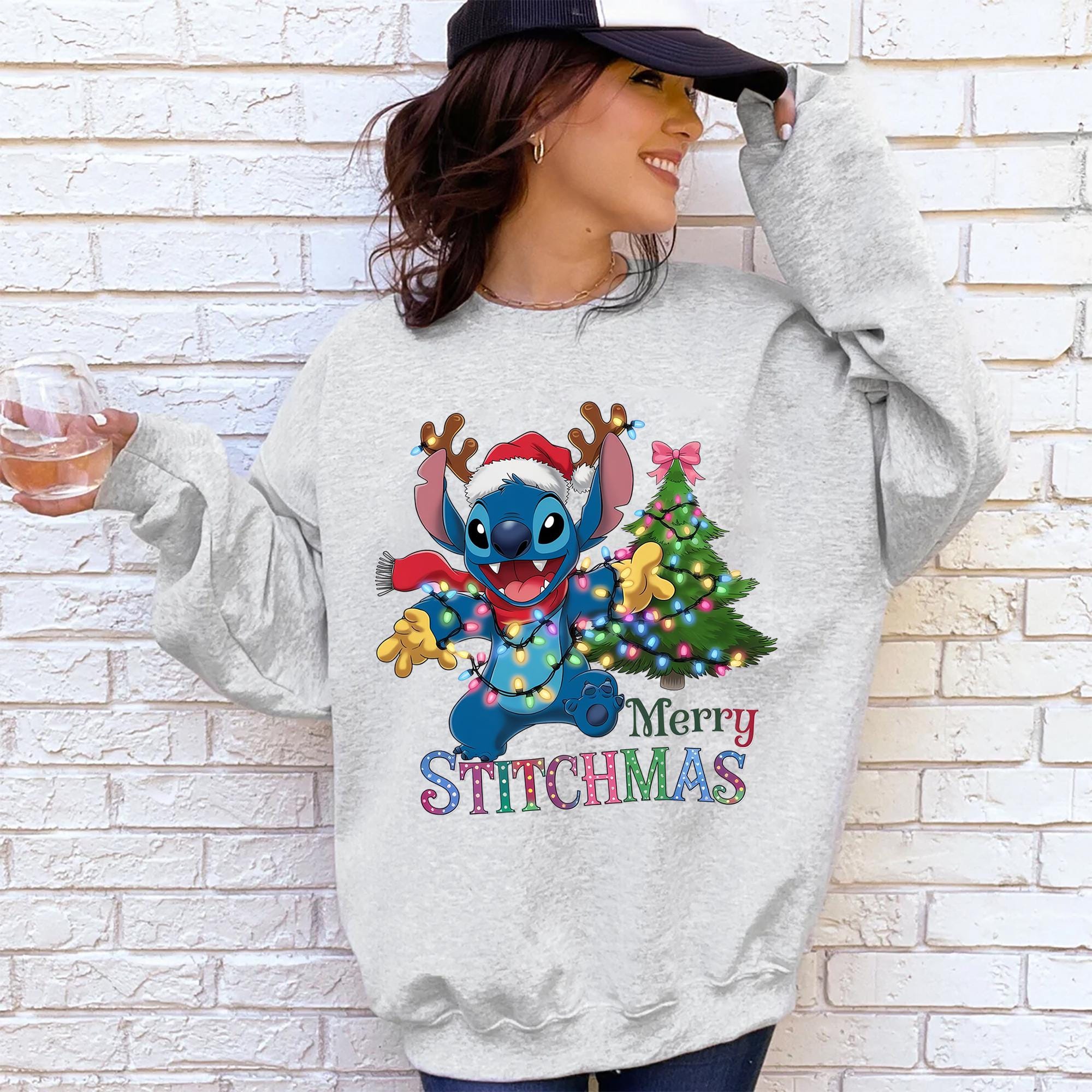 Cute Stitch Christmas PNG, Kids Cartoon Christmas Png, Christmas Tree ...