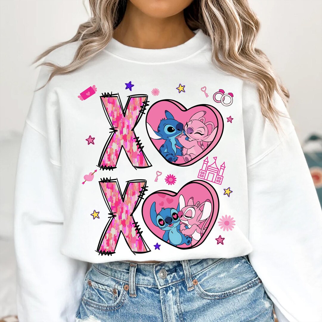 Retro Stitch Valentine's PNG, Lilo and Stitch Valentine Png, Stitch ...