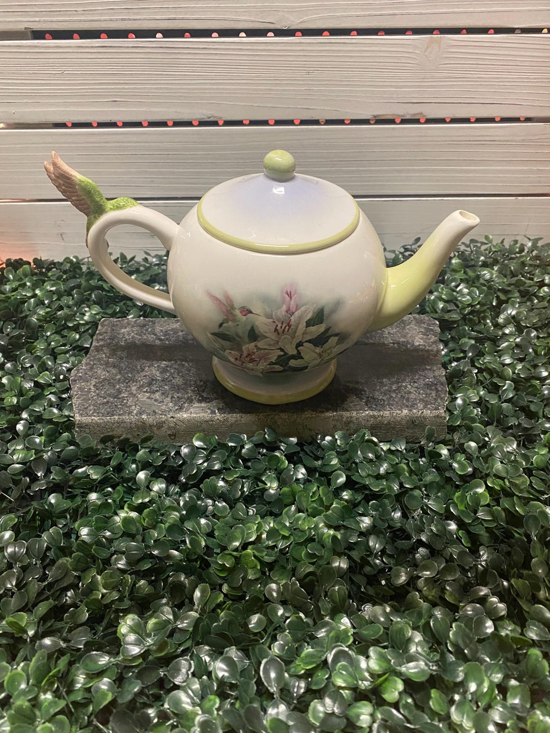 Vintage Lena Lici Hummingbird Teapot - Etsy