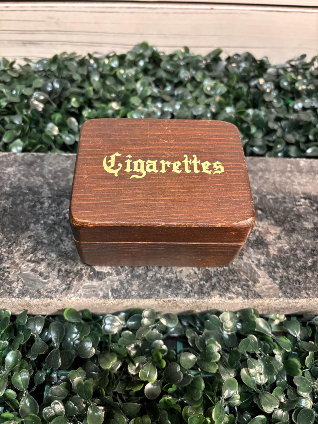Vintage Wood Cigarette Joke Box - Etsy