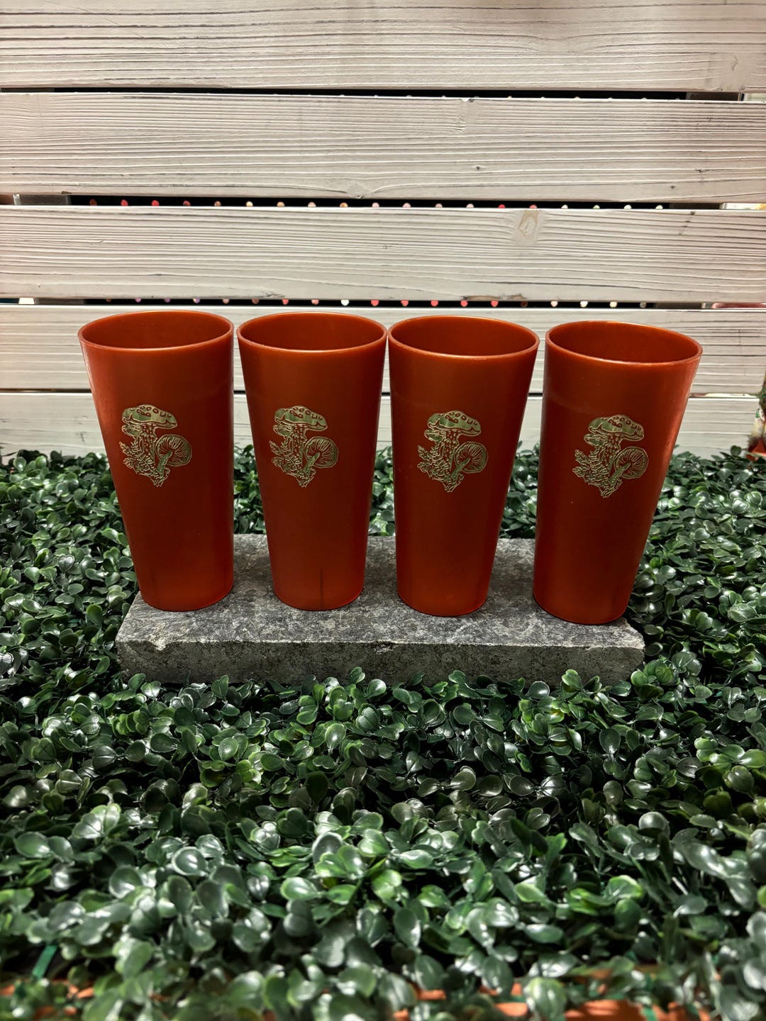 4 - 1970 Magic Mushroom Toadstool Cups - Etsy