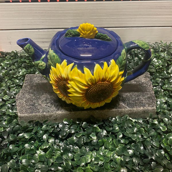 Sunflower Teapot - Etsy