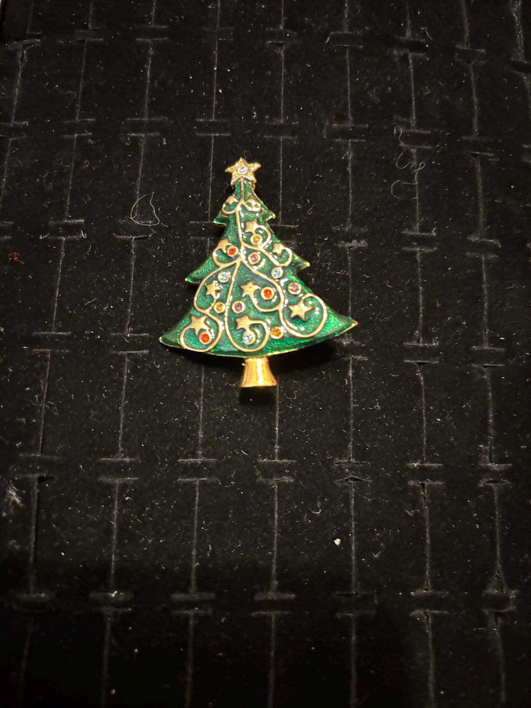 Vintage Christmas Tree Pin - Etsy