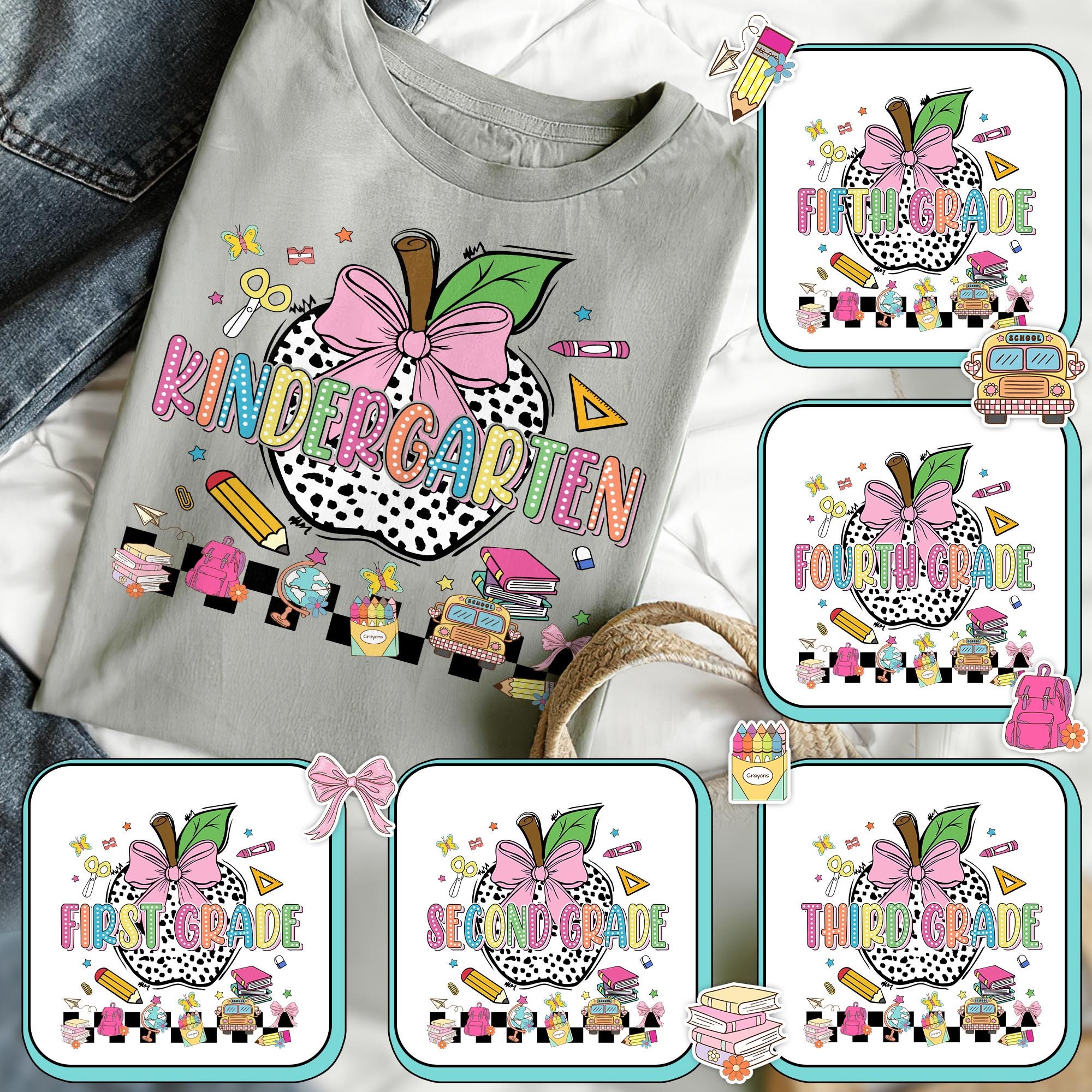 Retro Back to School Png Bundle, Back to School Mega Bundle, Teacher ...