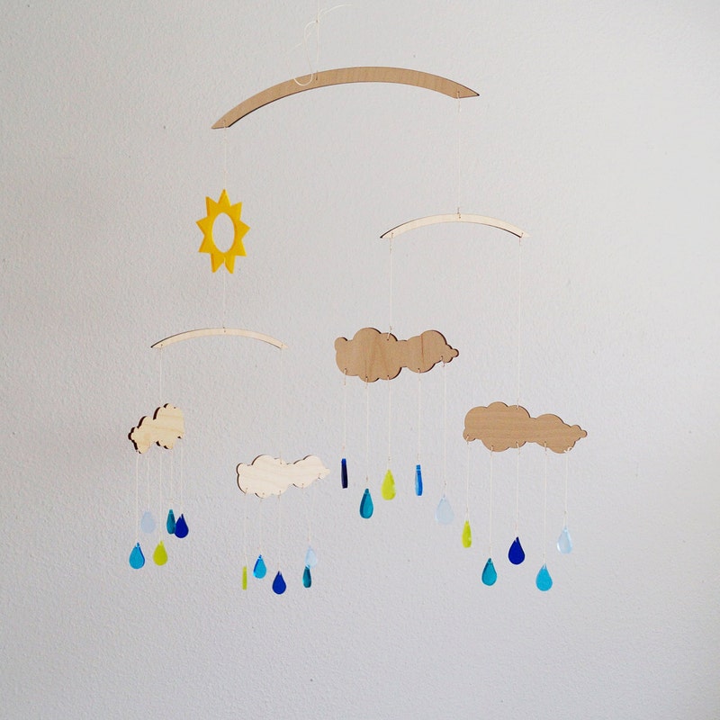Rain Cloud Mobile - Etsy