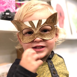 Tiger Mask - Gold Glitter Mask - Etsy