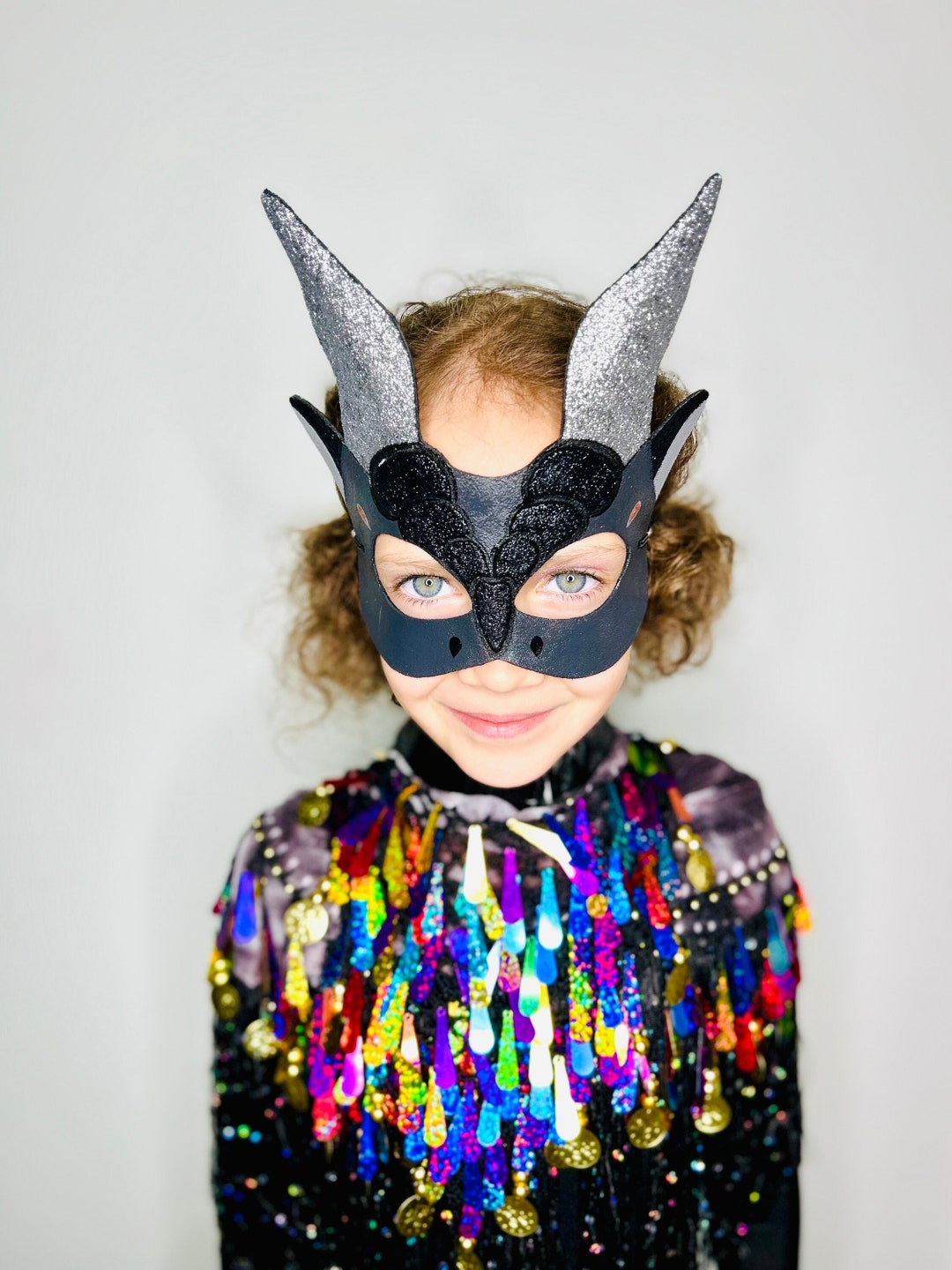 Black Dragon Mask - Moonwatcher - Inspired by Wings of Fire - Halloween ...