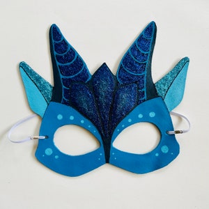 Blue Dragon Mask - Inspired by Wings of Fire - Tsunami - Seawing - Blue ...
