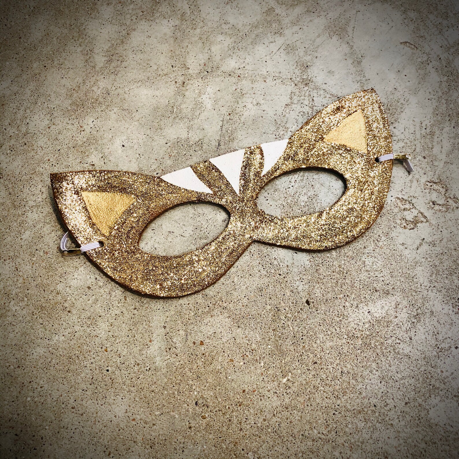 Tiger Mask - Gold Glitter Mask - Etsy