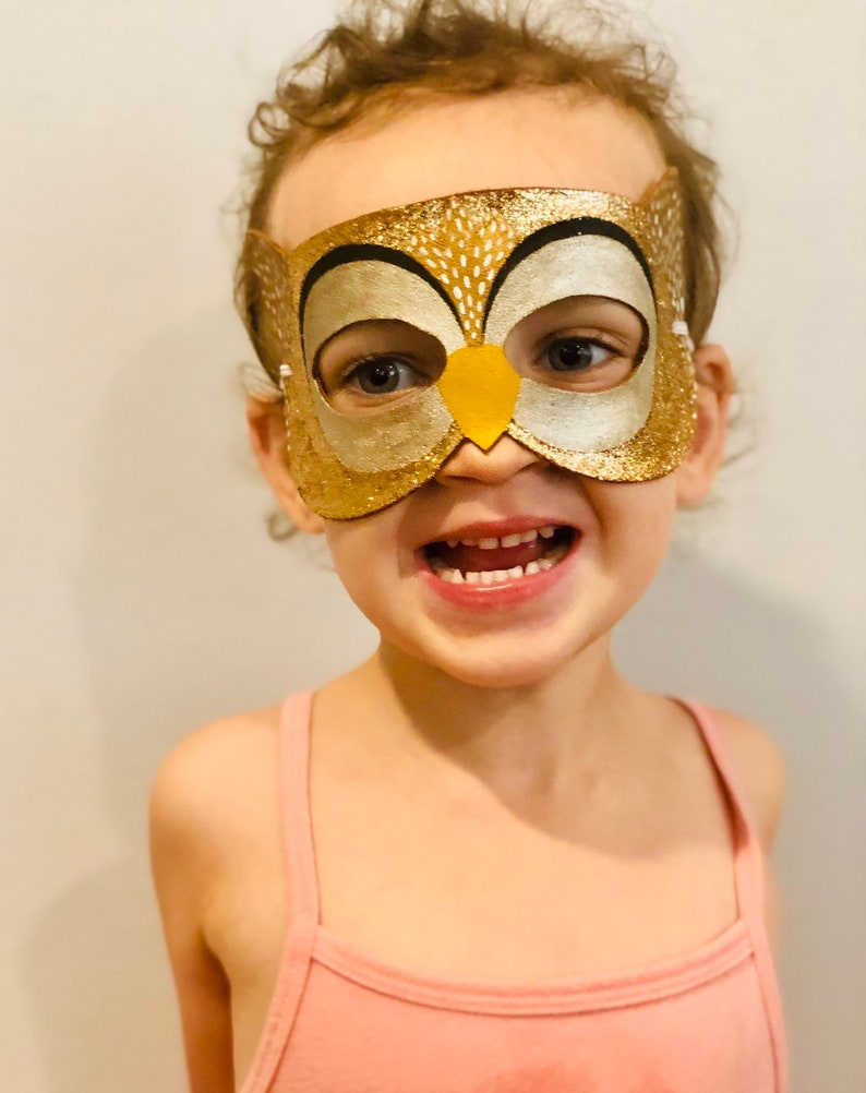 Owl Mask Kids Mask Pretend Play - Etsy
