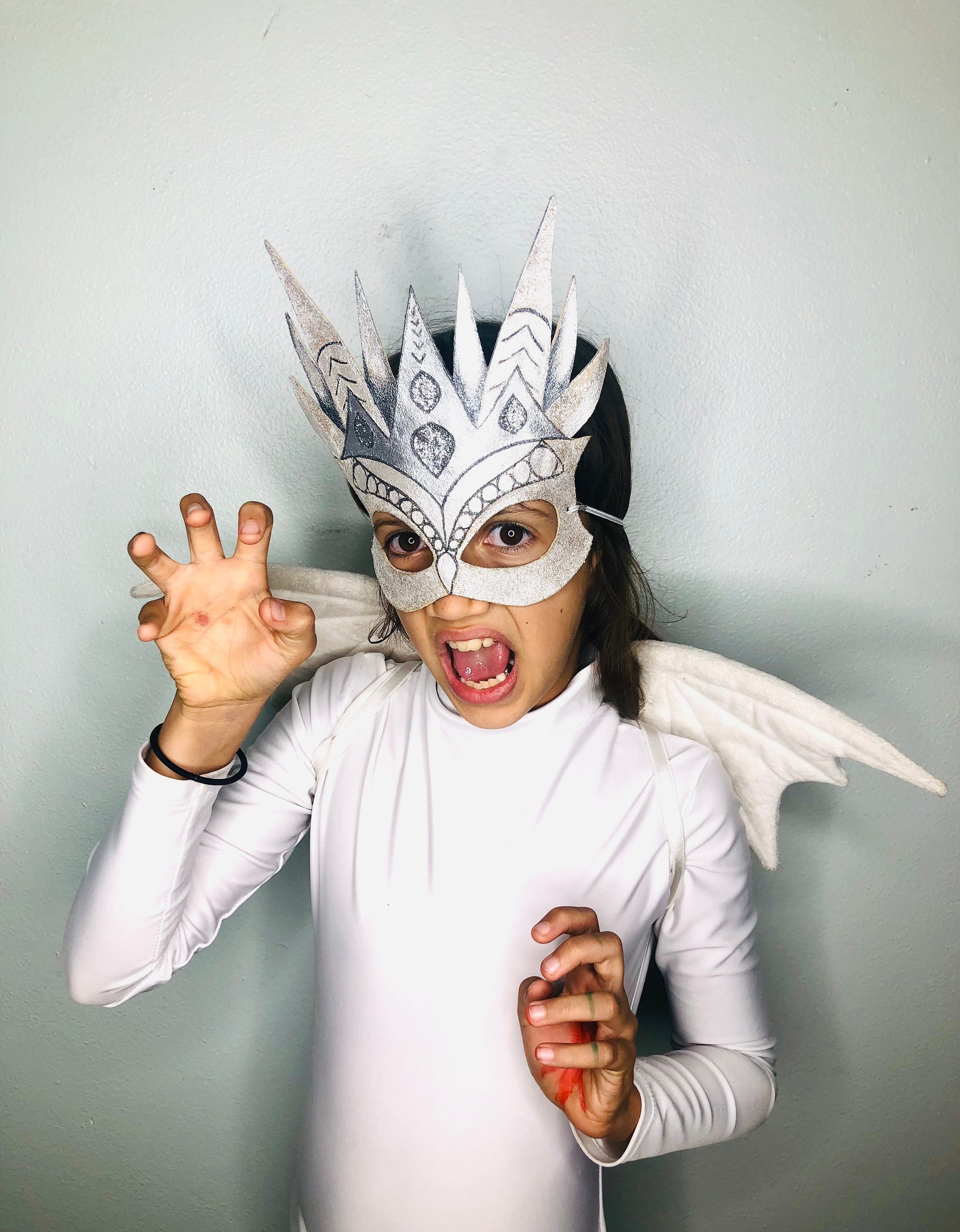 Dragon Mask - Inspired by Wings of Fire - Queen Glacier - Icewing ...