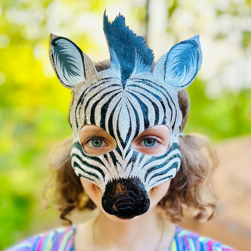Zebra Mask - Etsy