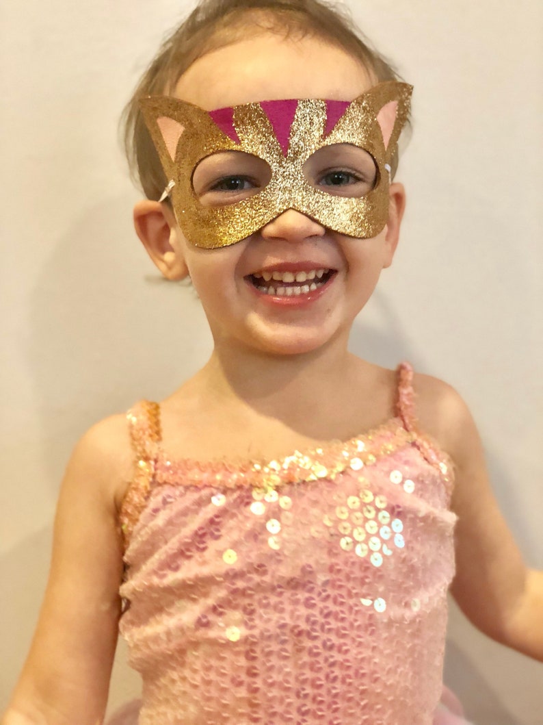 Tiger Mask - Gold Glitter Mask - Etsy