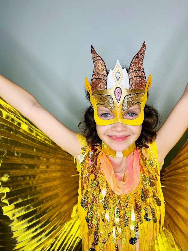 Gold Dragon Mask - Inspired by Wings of Fire - Princess Blaze ...