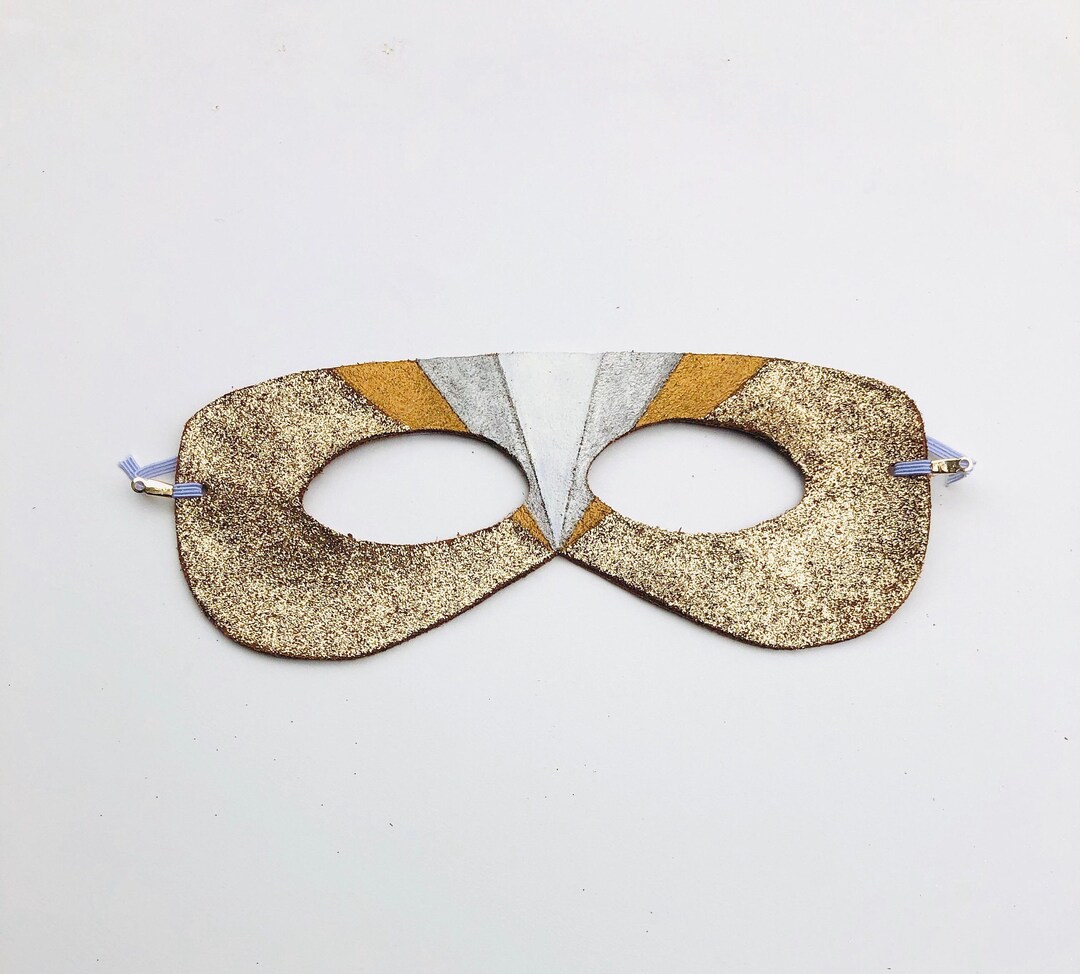Gold Glitter Mask With Bronze + Silver + White - Make Believe - Dress ...