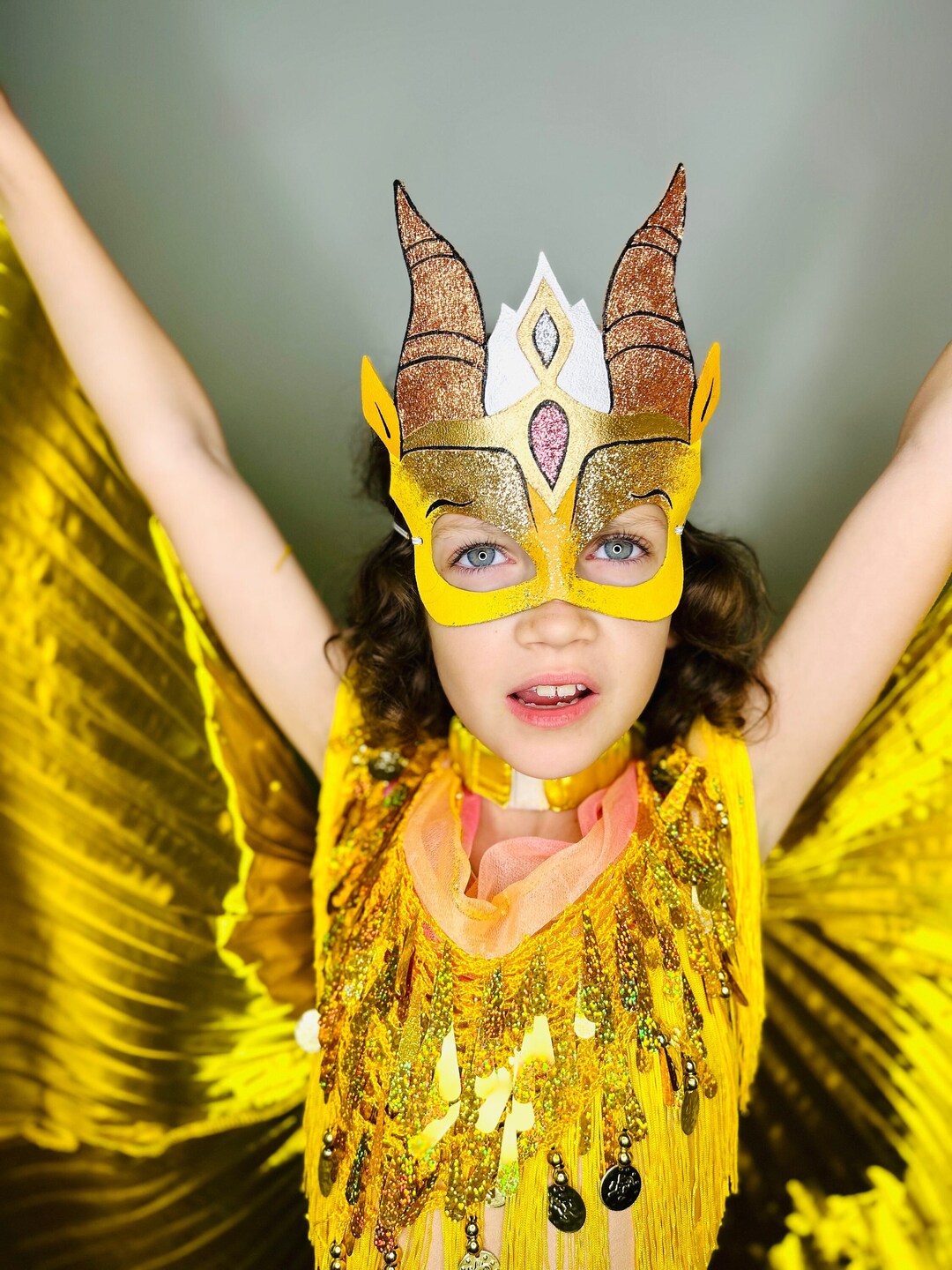 Gold Dragon Mask - Inspired by Wings of Fire - Princess Blaze ...