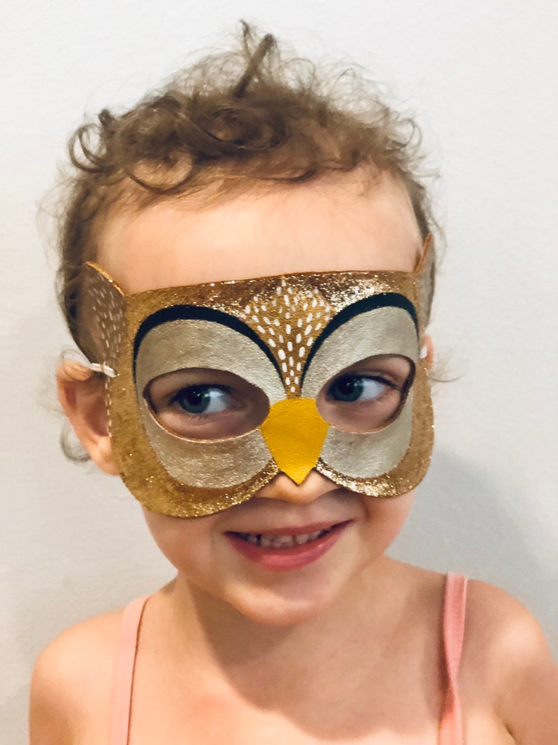 Owl Mask Kids Mask Pretend Play - Etsy