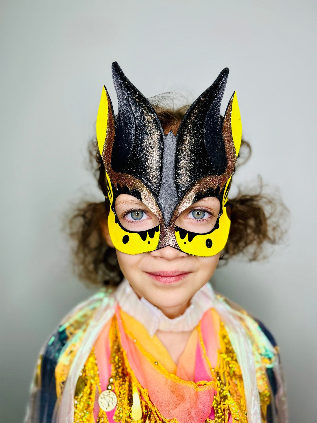 Yellow and Black Dragon Mask - Inspired by Wings of Fire - Bumblebee ...