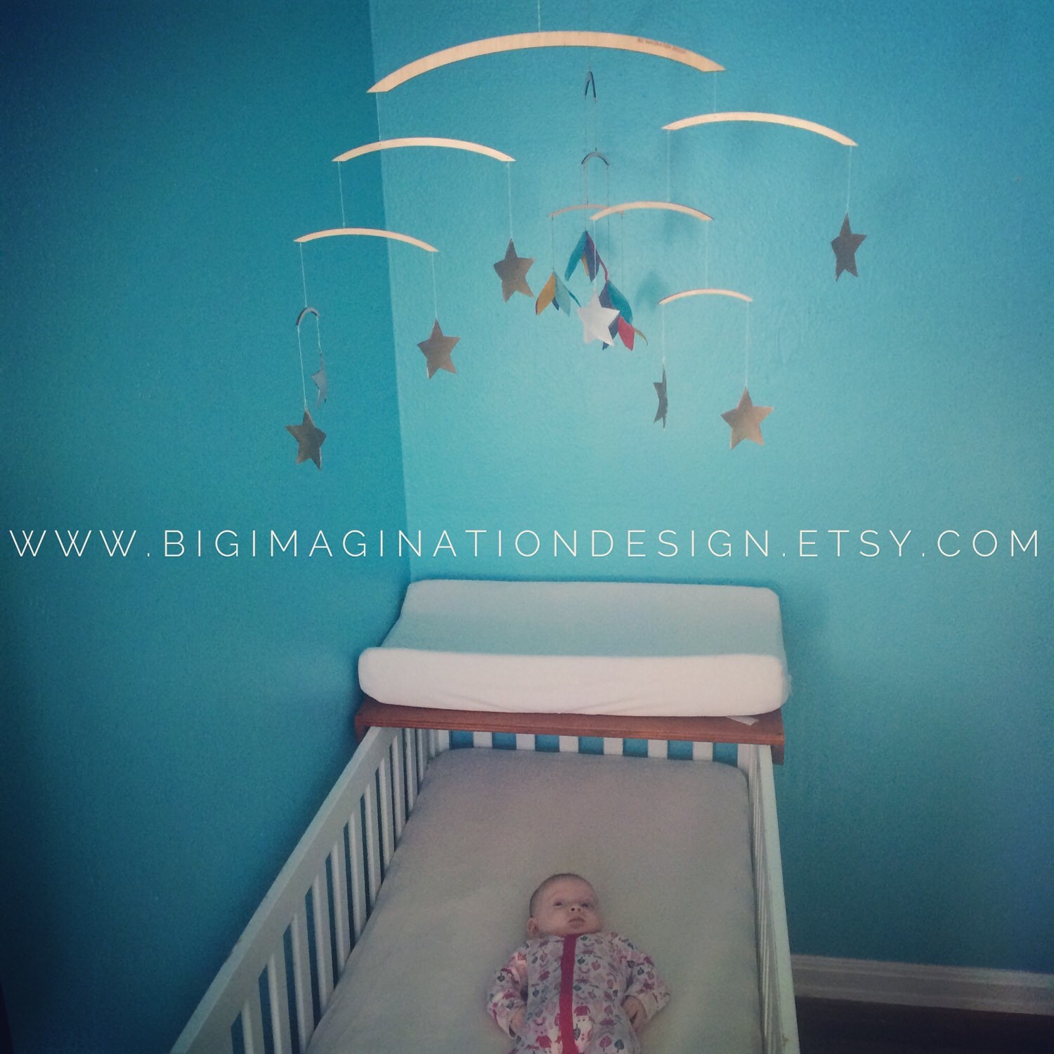 Starry, Starry Night Paint Your Palette Gold and Grey - Star Mobile ...