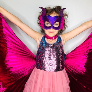 Purple Dragon Mask inspired by Wings of Fire queen Magnificent Rainwing ...