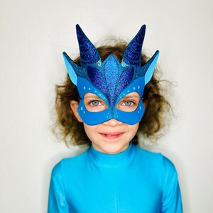 Blue Dragon Mask - Inspired by Wings of Fire - Tsunami - Seawing - Blue ...