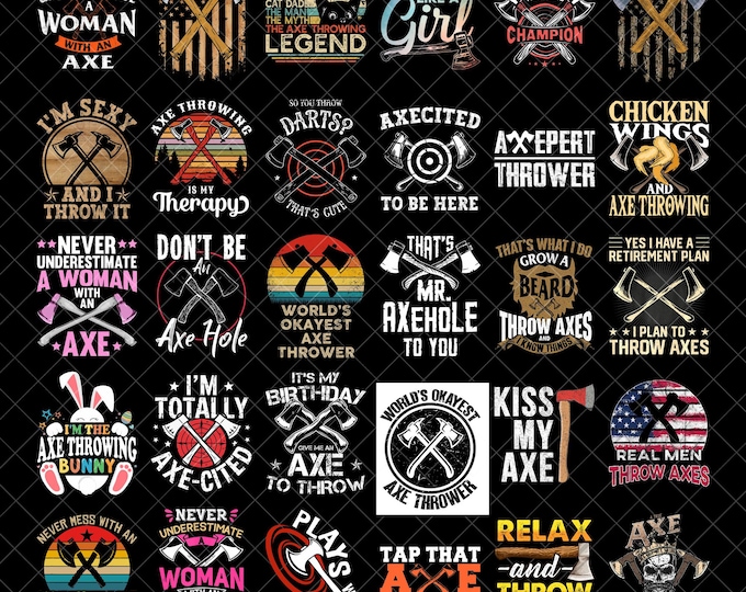 Axe Throwing PNG Bundle | Funny Axe Quotes for Men & Women Png, Mr ...