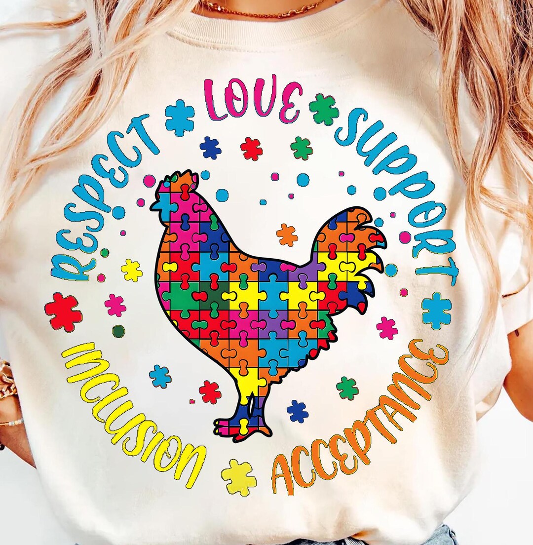 Autism Chicken, Autism Mom Png, Autism Shirt Png, Coquette Chicken Png ...
