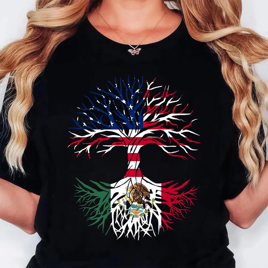 American Grown Mexican Roots PNG Bundle, Heritage Tree Sublimation, USA ...