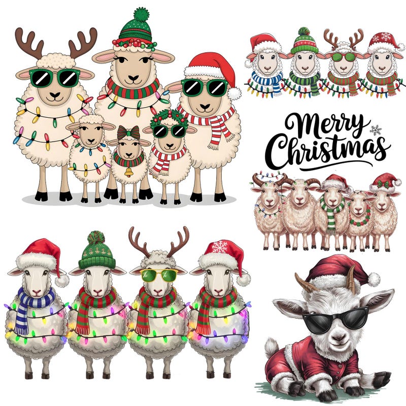 Christmas Sheep - Etsy