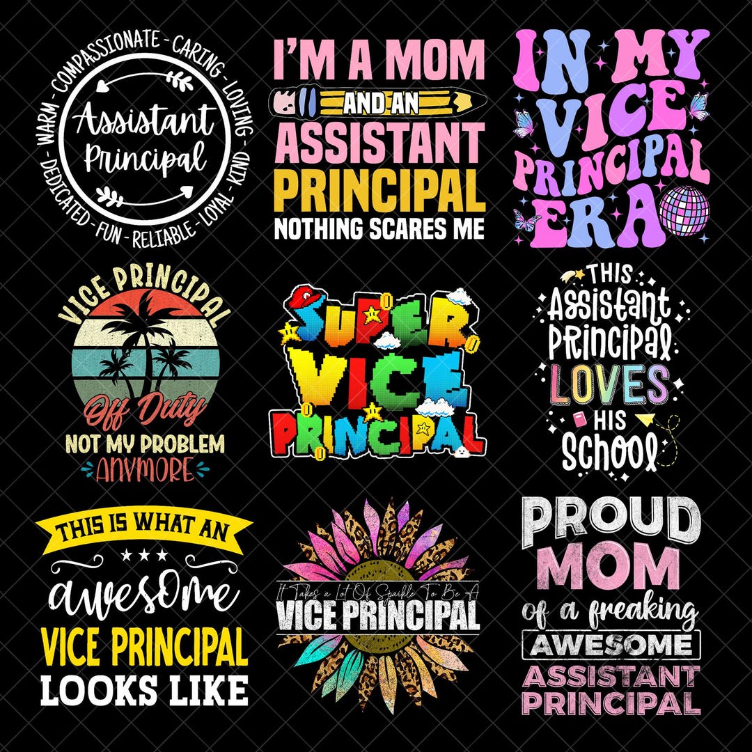 Vice Principal PNG Bundle, Assistant Principal, Back to School, School ...