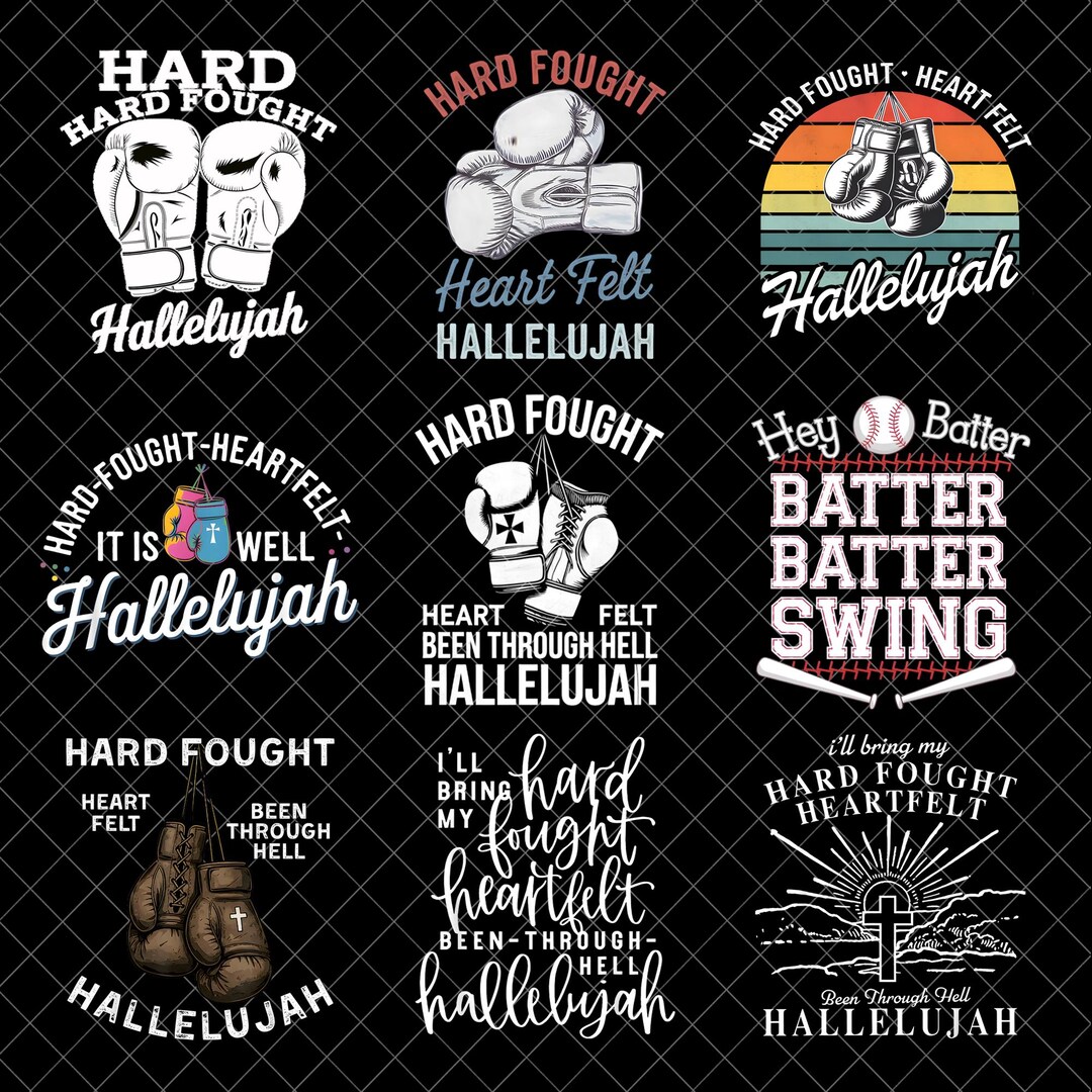 Hard Fought Hallelujah PNG , Funny Christian Svg, Bible Verse Jesus Png ...