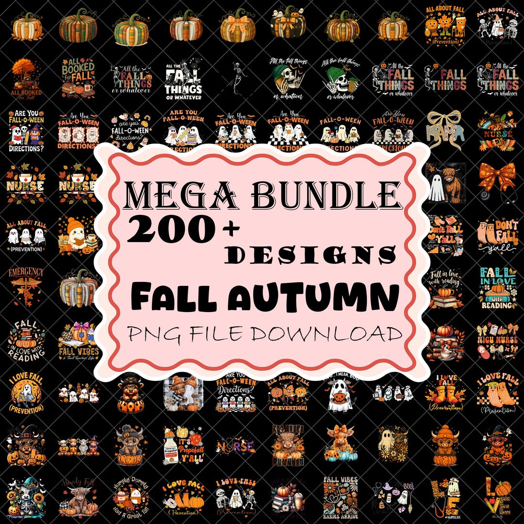 200+ Fall Bundle Png, Fall Bundle Png, Autumn Bundle Png, Thanksgiving ...