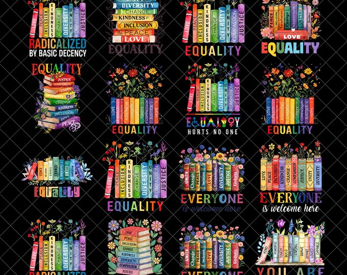 Books Equality Png, Flower LGBT Pride Design, Pride Month Png, Equal ...