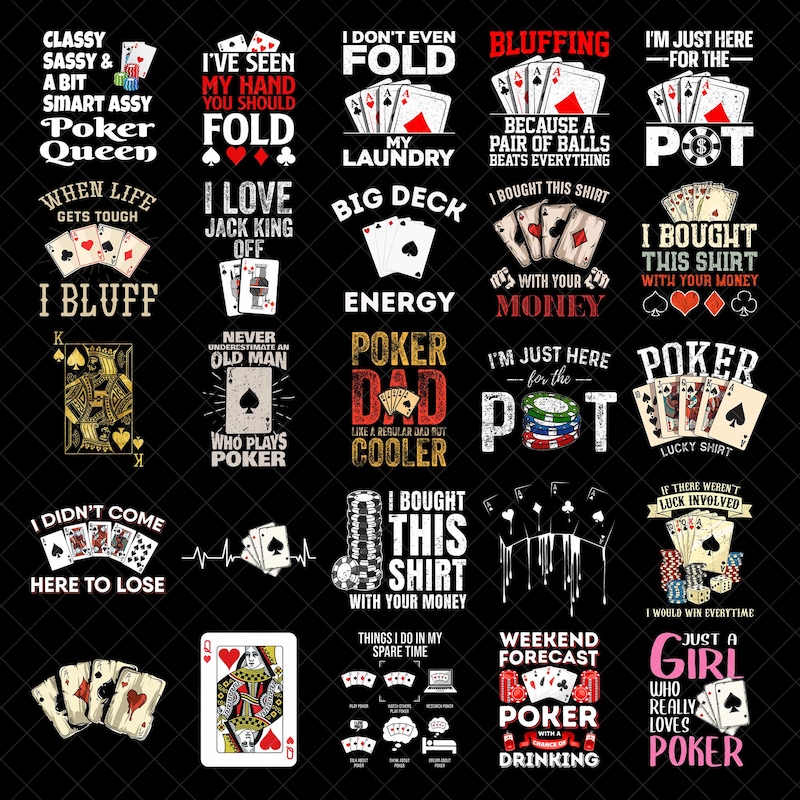 Poker Design Shirts - Etsy UK