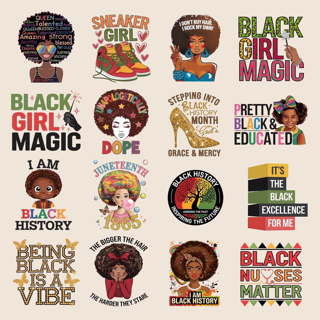 Black History Bundle Png, Black History Png, Afro American Png, Black ...