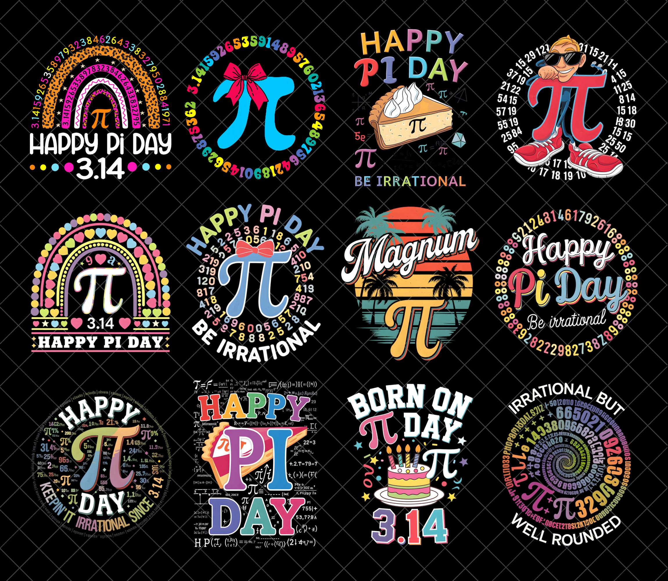 Pi Day Png Bundle, Retro Teacher Pi Day Png, Happy Pi Day Png, Funny Pi ...