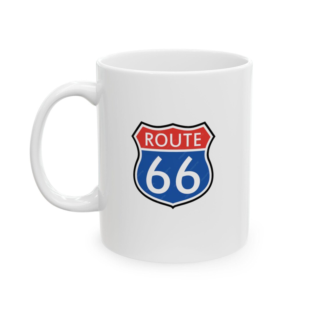 Route 66 Ceramic Mug Color - Etsy