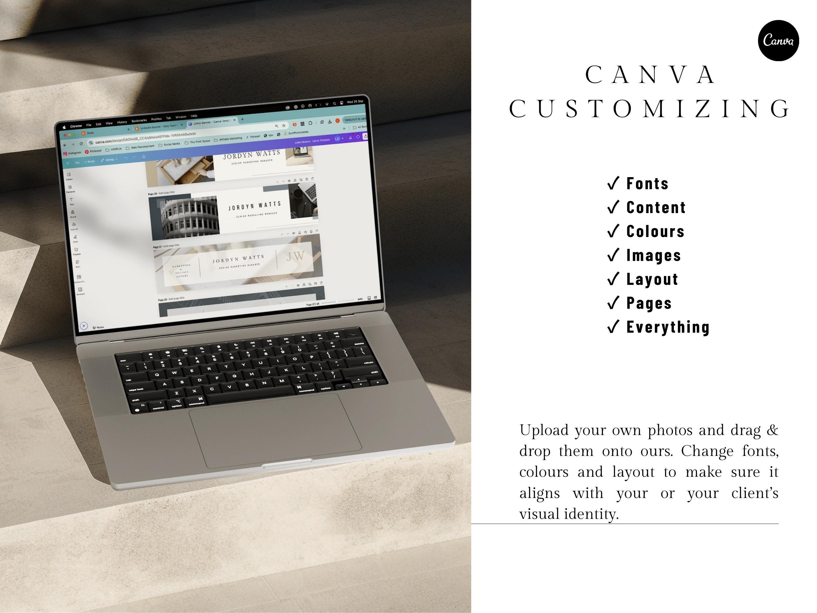 Minimal Linkedin Banners | Canva | 18 Banners - Etsy