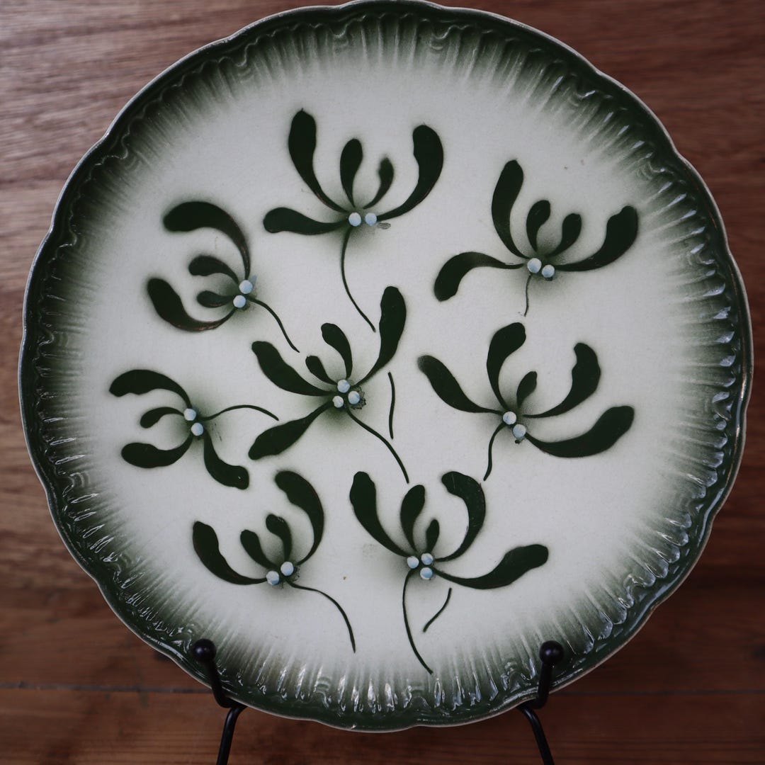 Dessert Plate Terre De Fer Model gui Signed Badonviller Art Deco - Etsy