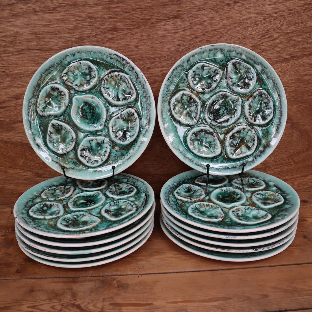 6 Oyster/shellfish Plates, Niderviller, Mousse Model - Etsy