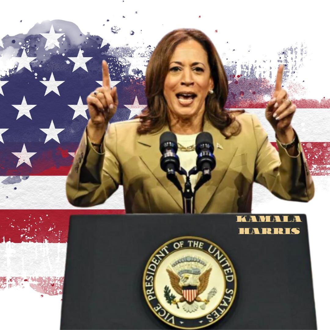 Digital Portrait of Kamala Harris, Digital File PDF and PNG, Harris ...