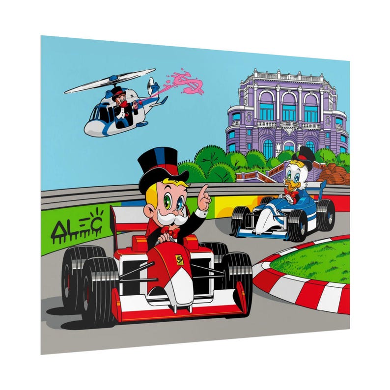 Alec Monopoly Monaco Poster Print Graffiti Street Art Wall Decor Pop ...