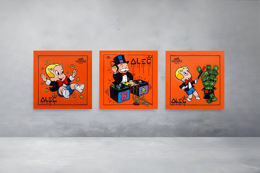 Alec Monopoly Poster Prints Set of 3 Posters Vibrant Street Art Wall ...