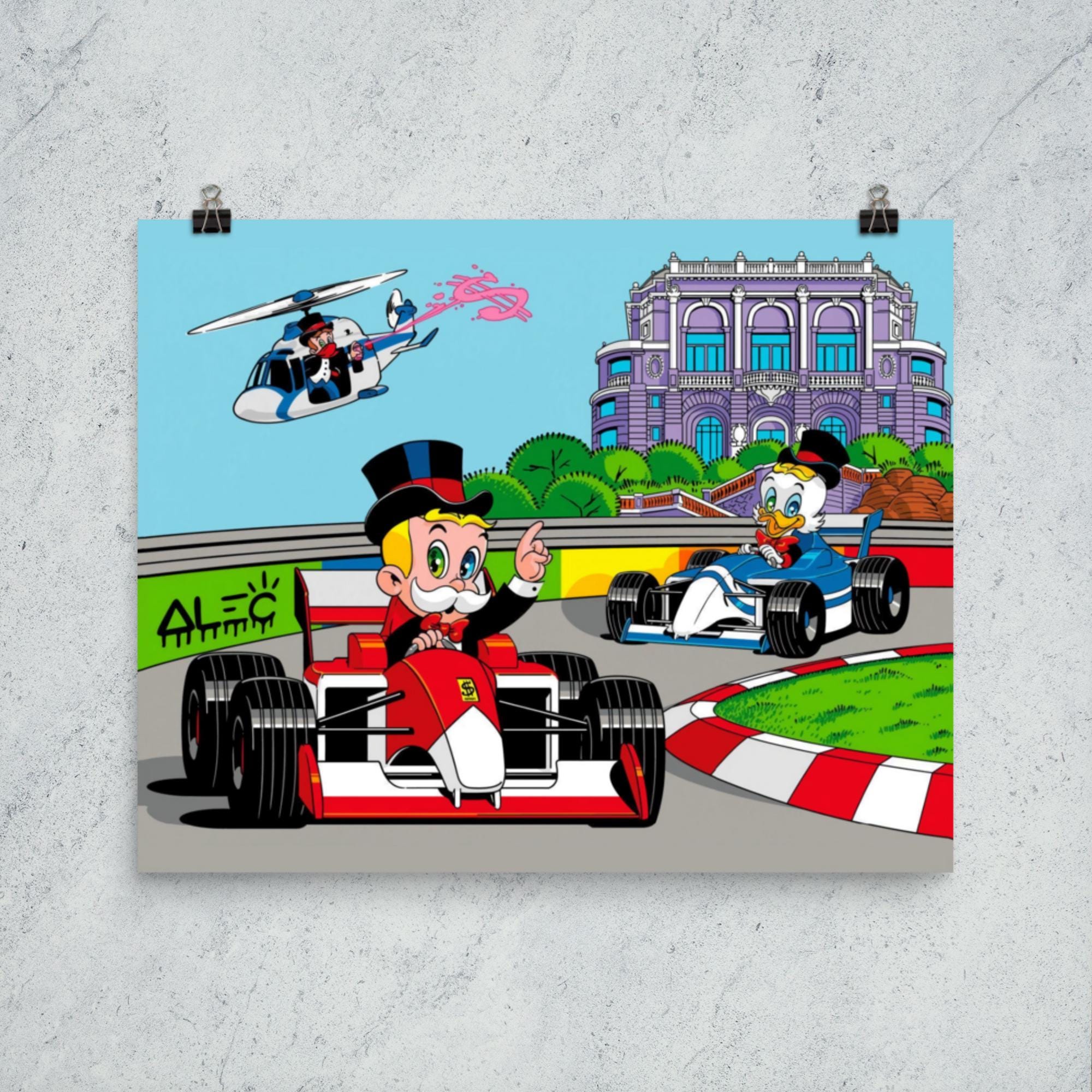 Alec Monopoly Monaco Poster Print Graffiti Street Art Wall Decor Pop ...