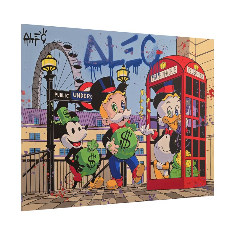 Alec Monopoly Team in London Poster Print Graffiti Street Art Wall ...