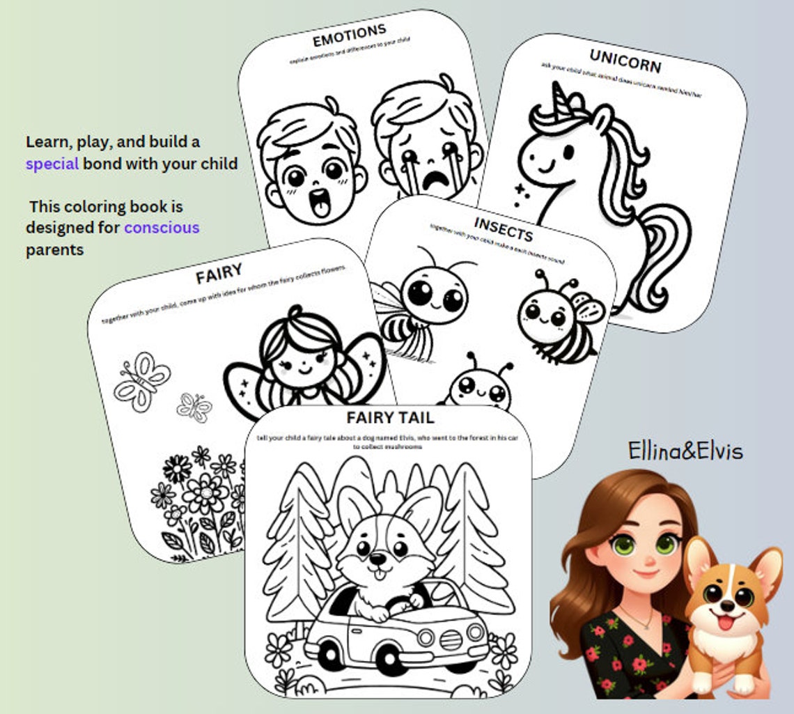 100 Easy Coloring Pages for Children From 1 Year Coloring Book for ...